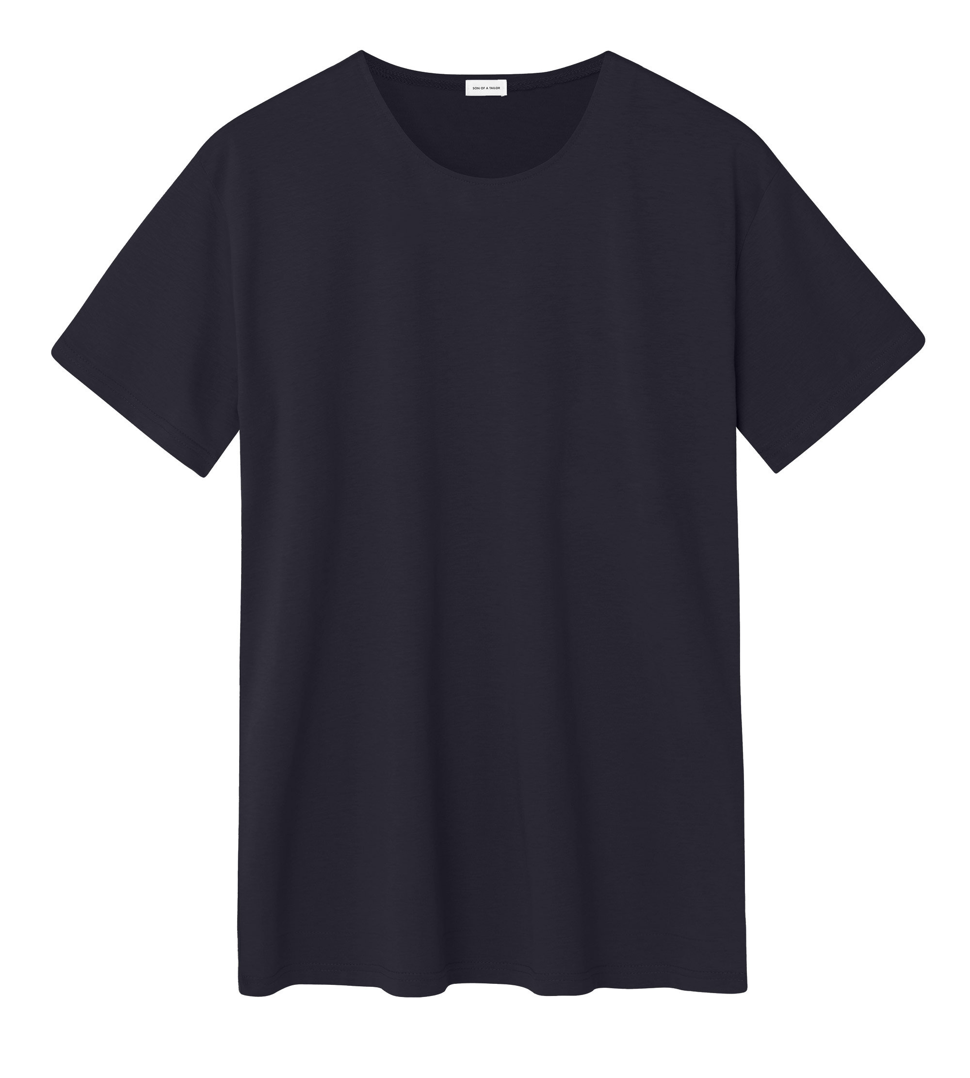 Custom Fitted Cotton T-Shirt / Single Stitch Deep Blue | Son of a Tailor