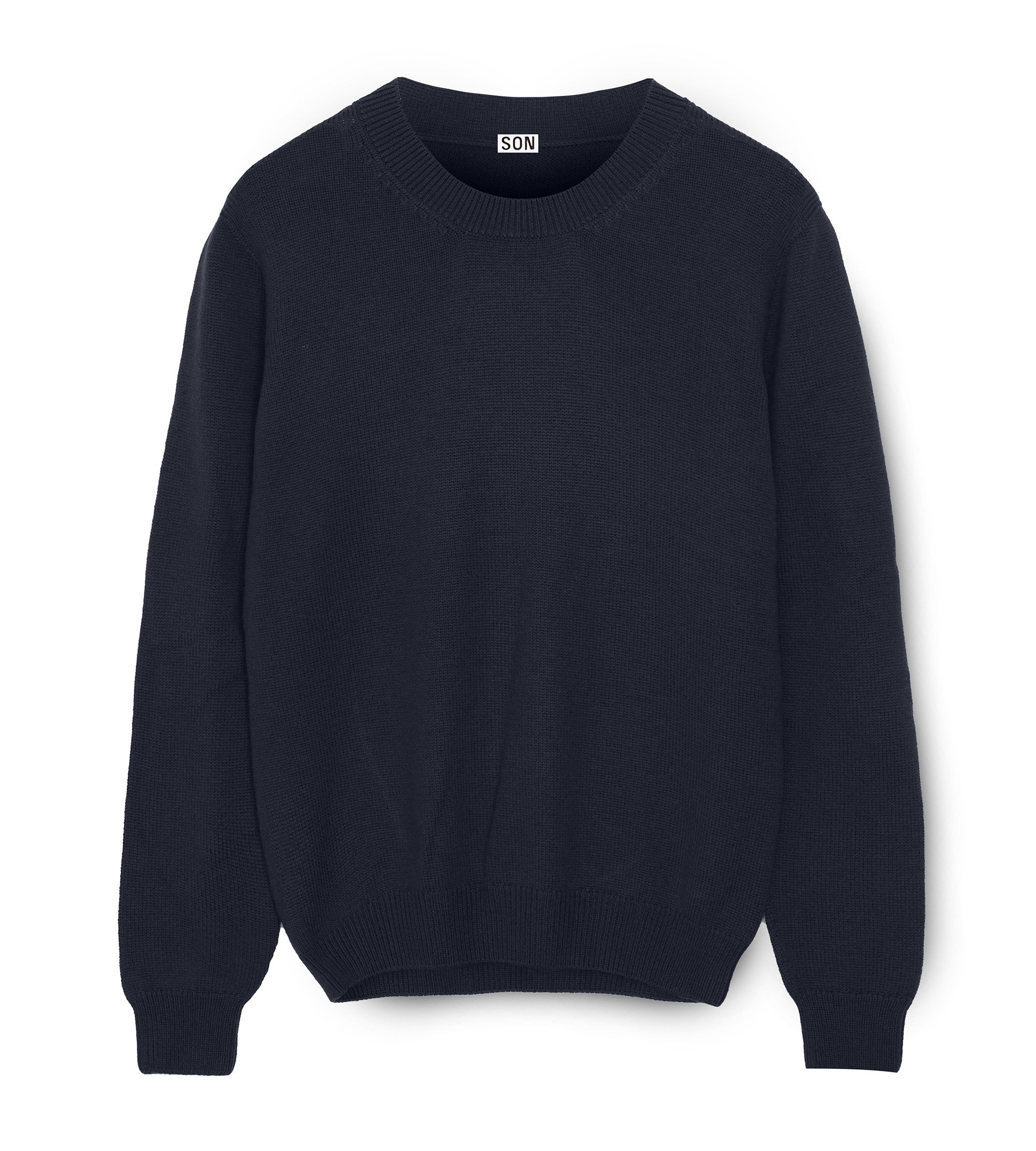 Custom Fitted Merino Sweater Navy | Son of a Tailor