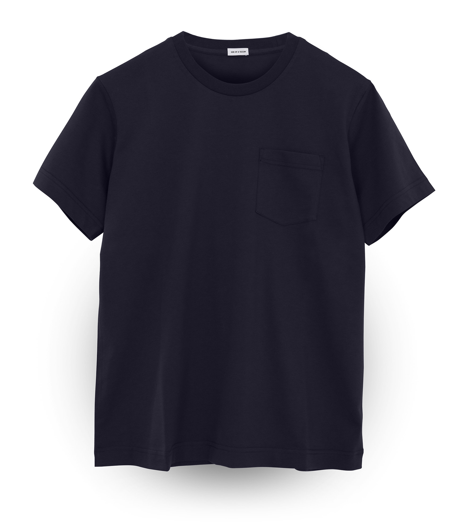 Custom Fitted Cotton Pocket T-Shirt Deep Blue | Son of a Tailor