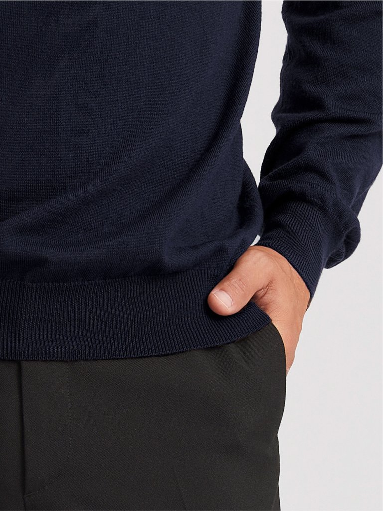 Custom Fitted Merino Polo Pullover | Son of a Tailor